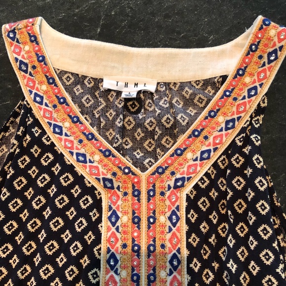 THML | Tops | Embroidered Tank | Poshmark